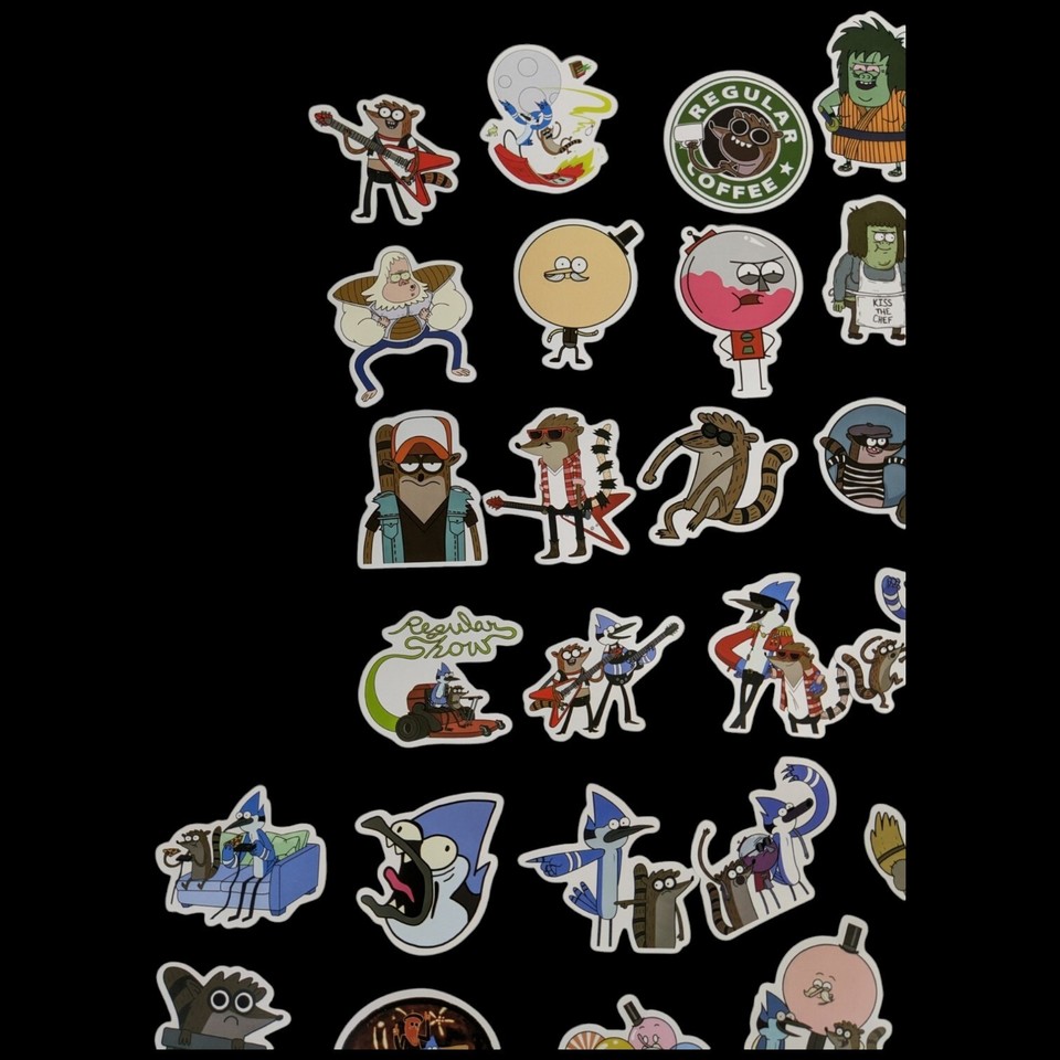 Stocking Stuffers Regular Show Stickers Cartoon Network CN Mordecai ...
