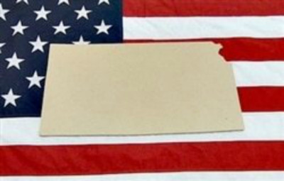 Wood Kansas Shape, State Cutout, MDF Wood Cutout, Wooden Paintable ...