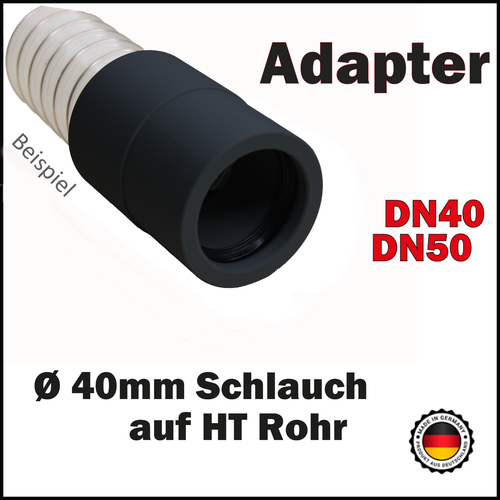 Adapter Absaugschlauch 40 mm auf HT Rohr - Werkstattabsaugung ...