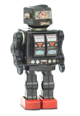 VINTAGE 1960'S MOON EXPLORER ROBOT BATTERY OPERATED TIN TOY | eBay