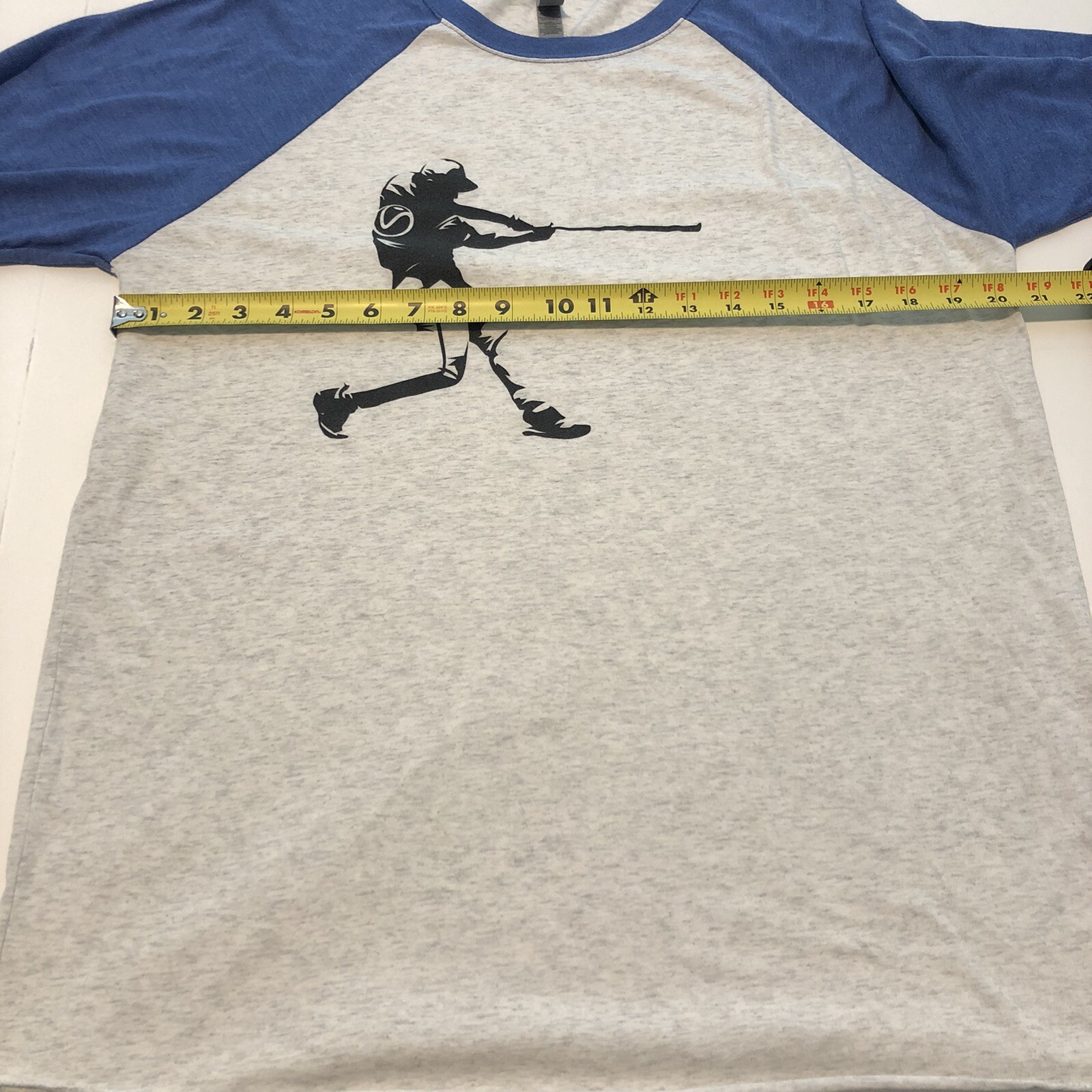 Baseball Batter Hitter Custom Raglan Tee Shirt Next Level Tag Men Size ...