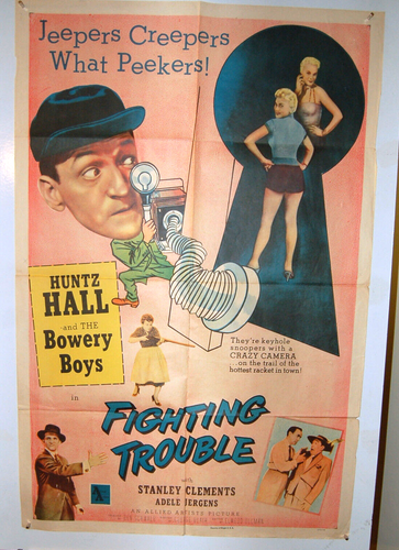 Fighting Trouble Original 1sh Movie Poster 1956 Huntz Hall & the Bowery ...