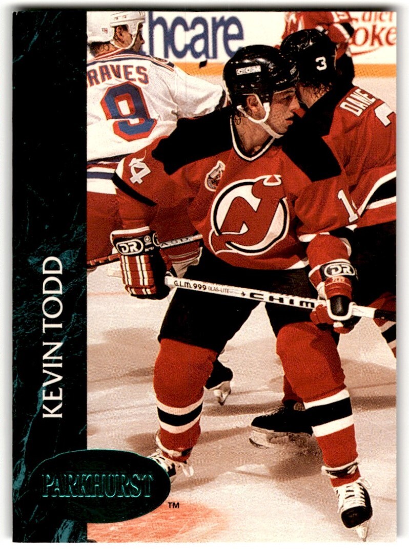 1992-93 Parkhurst Emerald Ice Kevin Todd #94 New Jersey Devils | eBay