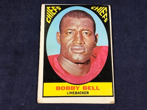I3-7 FOOTBALL CARD - BOBBY BELL KANSAS CITY CHIEFS CARD #69 - 1967 ...
