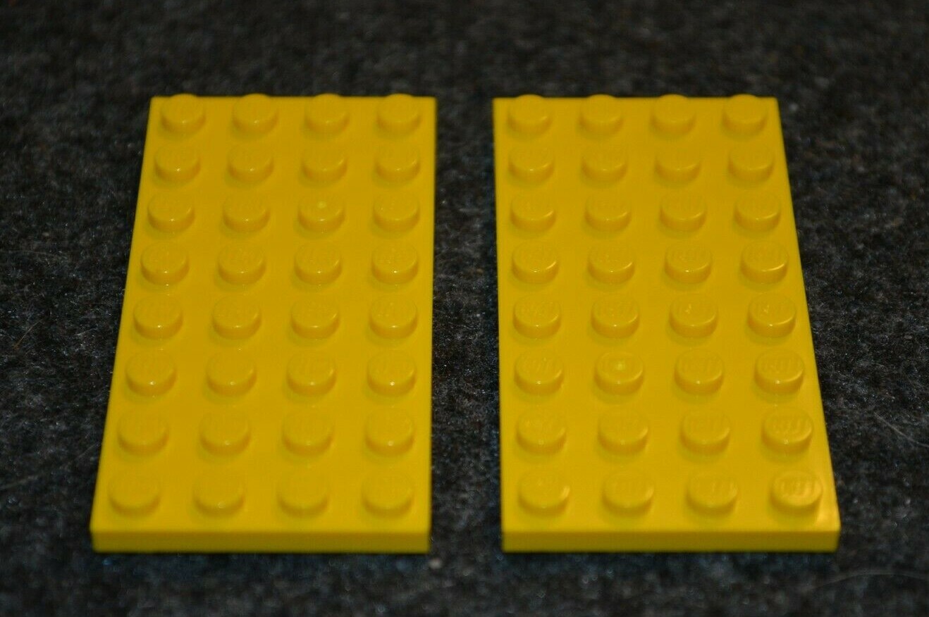 (2) 4x8 YELLOW Base Plate Bricks ~ Lego ~ NEW ~ Castle | eBay