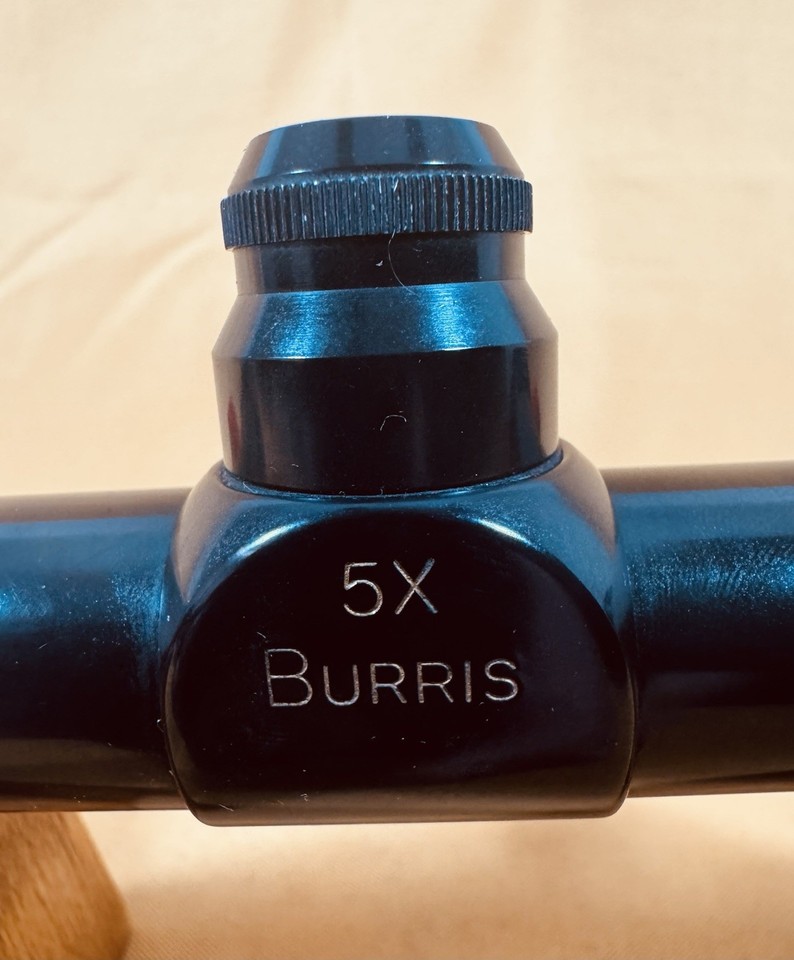 Burris 5x AO Long Eye Relief Pistol Scope W/ Target Knobs duplex ler ...