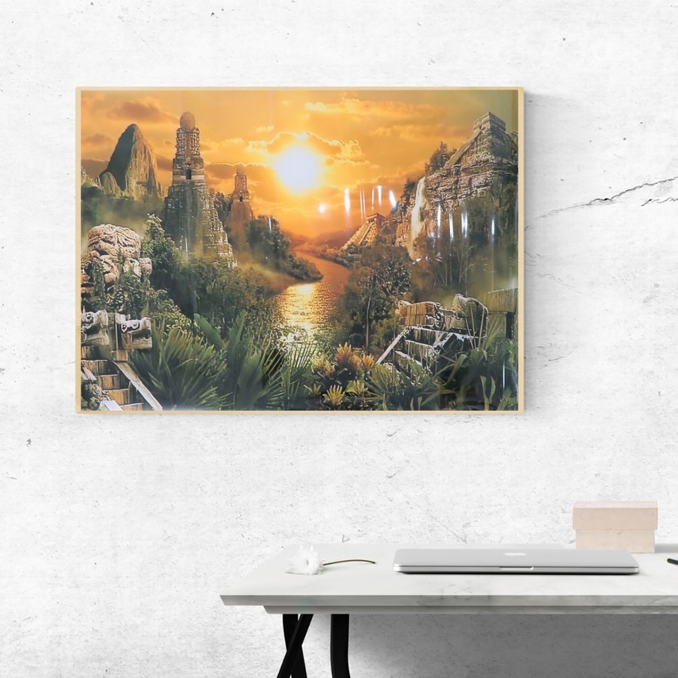 1Pc Fish Tank Decorative Sticker 3D Aquarium Background Painting ...