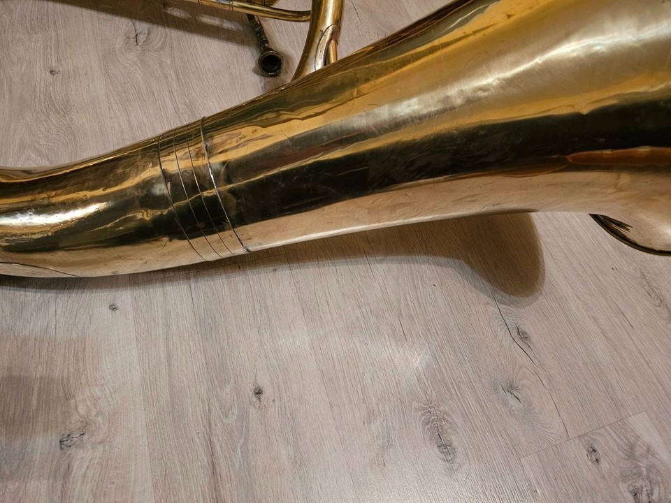 Helicon Eb Tuba Brass Pipe Wind Instrument Horn USSR Soviet Vintage ...