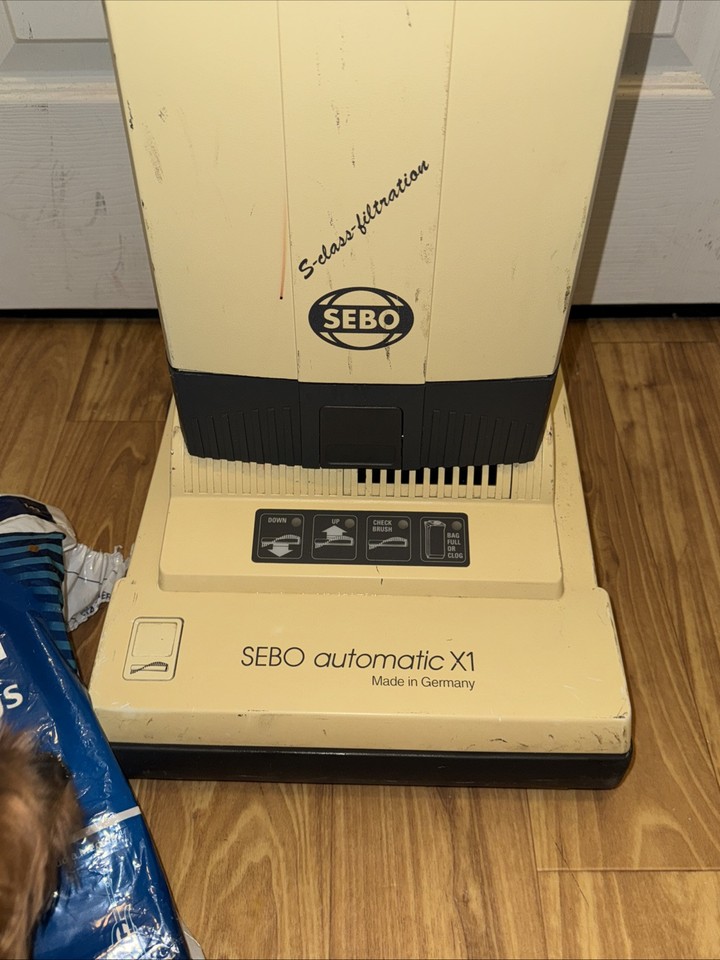 Sebo Vacuum Cleaner Upright Automatic X1 Off White. German Made. Corded ...