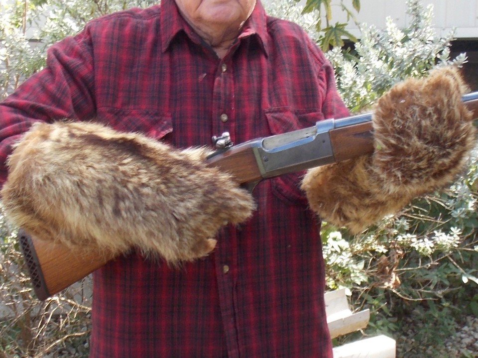 Antique 1930s ALASKAN GRIZZLY BEAR SKIN GLOVES - Fur Lined, STRONG ...