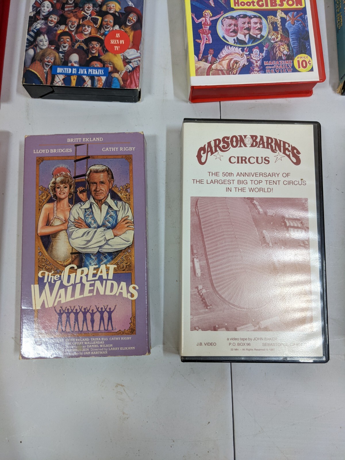 12 Circus VHS Tapes 70s 80s Ringling Bros Great Wallendas Carson Barnes ...