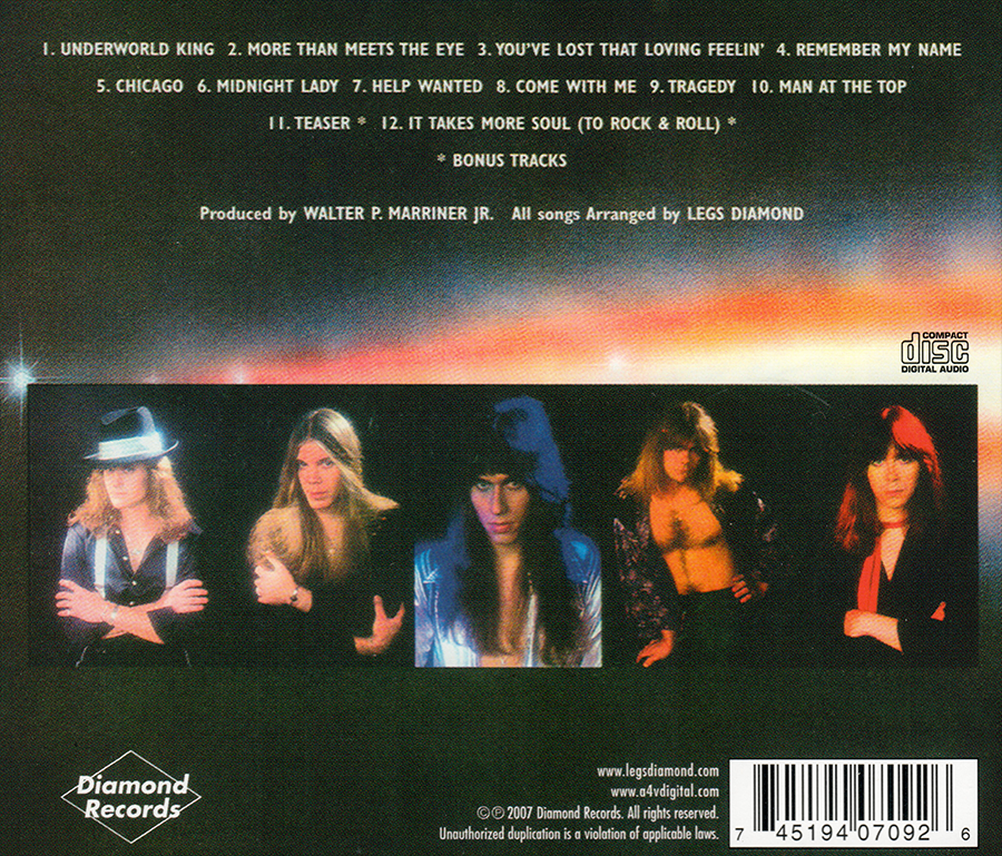 Legs Diamond ~ Fire Power (1978) CD 2007 Diamond Records •• NEW •• | eBay