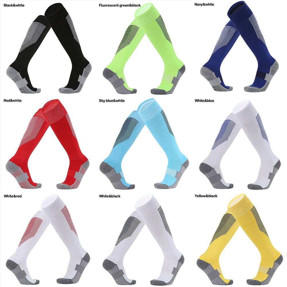 Boy Girl Breathable Long Sport Socks Anti-slip Football Socks Soccer ...