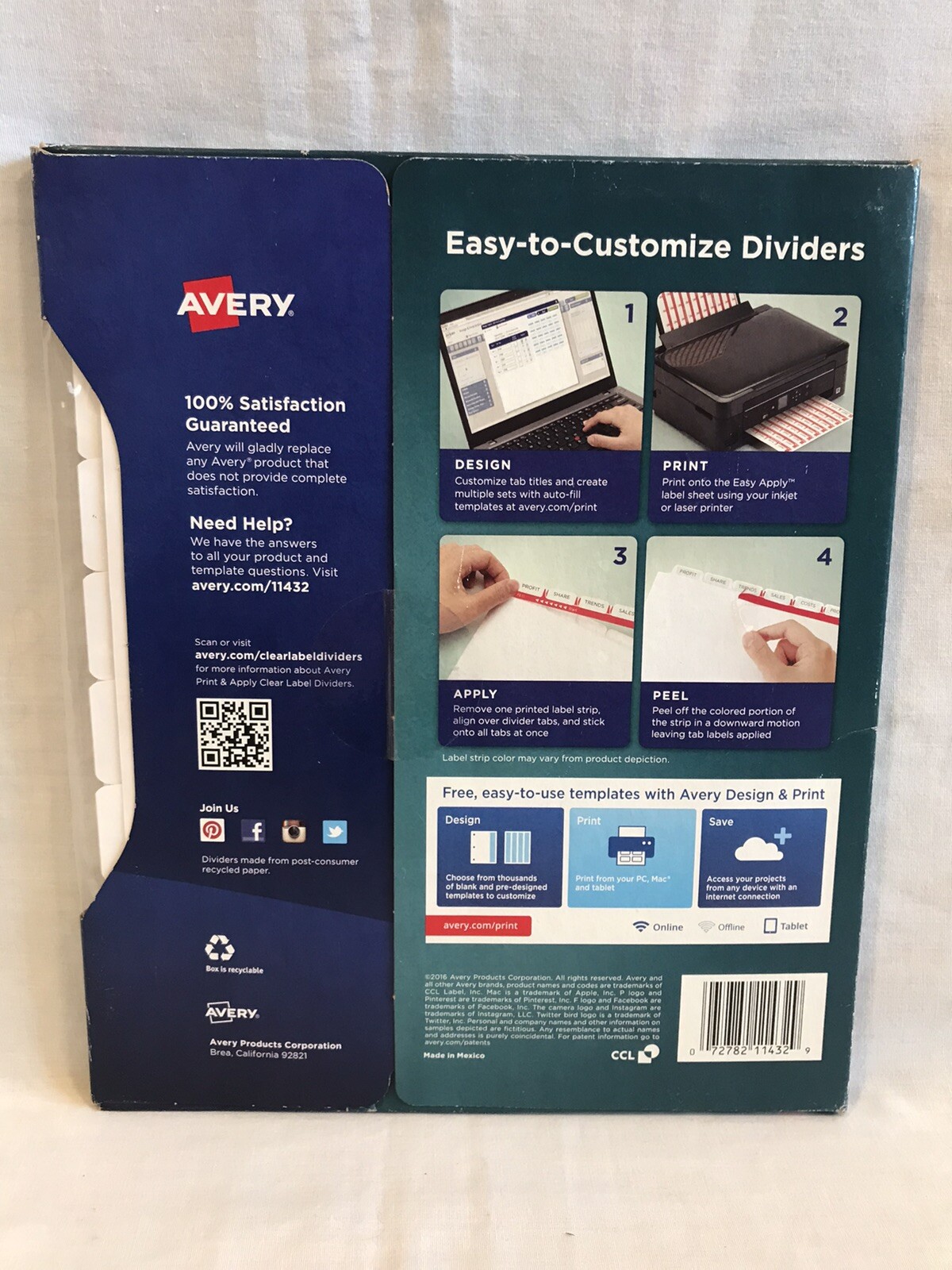 Avery Dennison Ave-11432 Index Maker Clear Label Divider - 8 X Tab ...