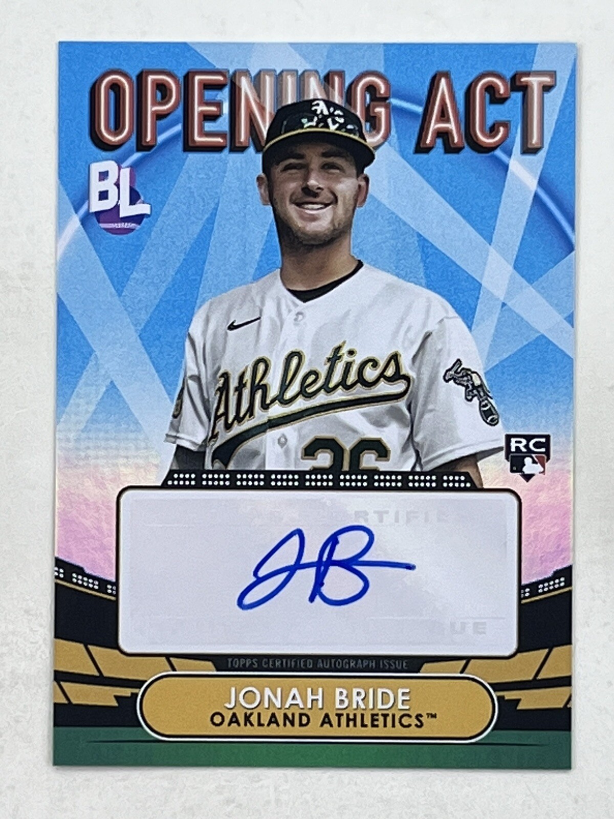 2023 Topps Big League - Opening Act Autographs Blue Foil #OAA-MAC Jonah ...