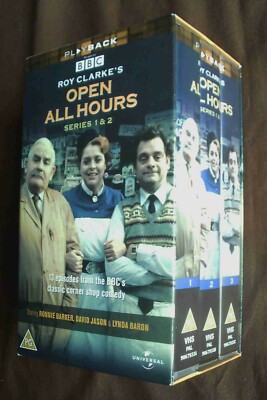 Open All Hours BBC VHS box set x 3 - Ronnie Barker David Jason - Series ...