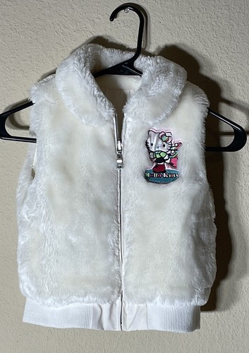 2008 Hello Kitty Girls Reversible VEST-Child Small-Faux Fur Leather ...