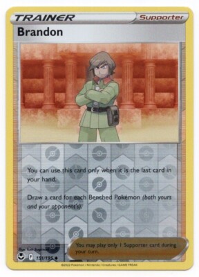 Brandon Trainer Supporter Reverse Holo Uncommon (151/195) Pokemon ...