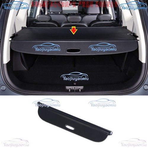 For Honda Pilot 2023-2024 Black Canvas type Rear Tail Trunk Cargo Cover ...