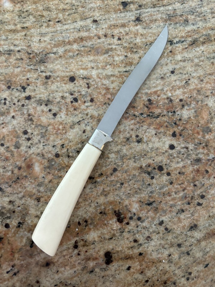 6 Vintage Washington Forgecraft Stainless Steel Knives Ivory Bakelite ...