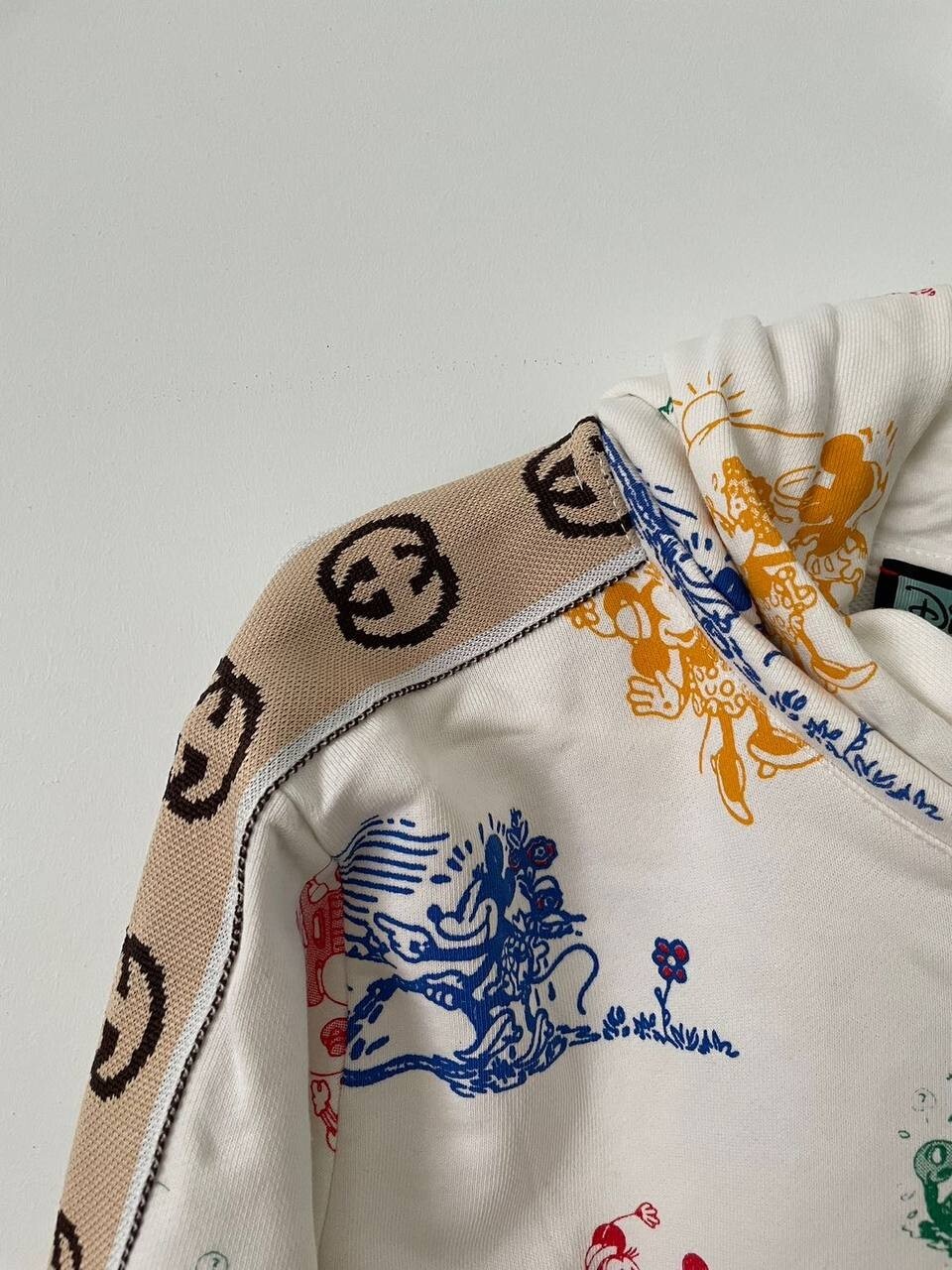 Gucci X Disney Cream Mickey Mouse Print Men Pullover … - Gem