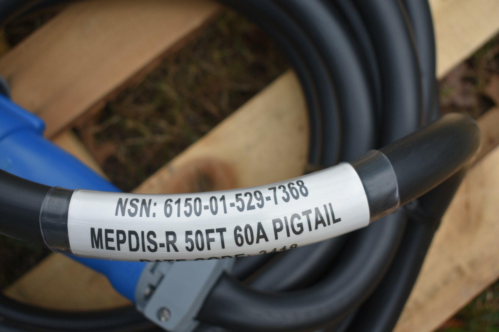 Lex TL6/5PF-50-560 Military Power Cable 6/5 NSN 6150015297368 50FT Type ...