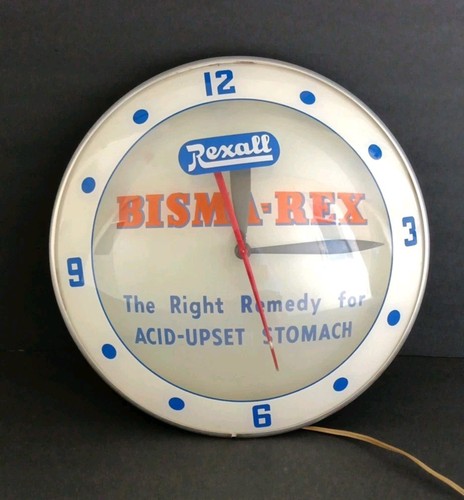 Vintage Double Bubble Rexall Bisma Rex Pharmacy Drug Store Lighted ...