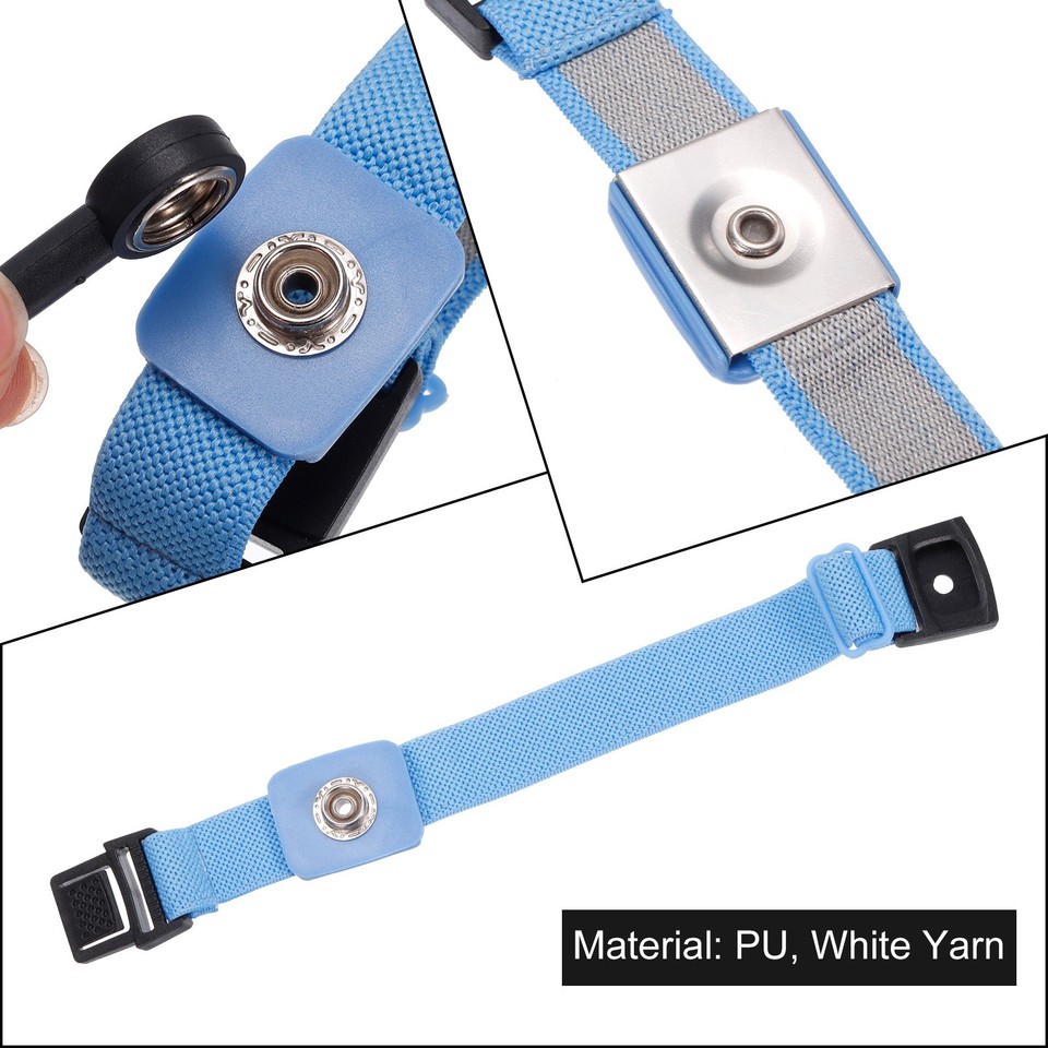 ESD Anti Static Strap 16.4ft Blue Black Adjustable ESD Anti-Static ...