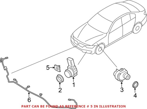Genuine OEM Front Parking Aid Sensor Bracket For BMW 51119879746 | eBay