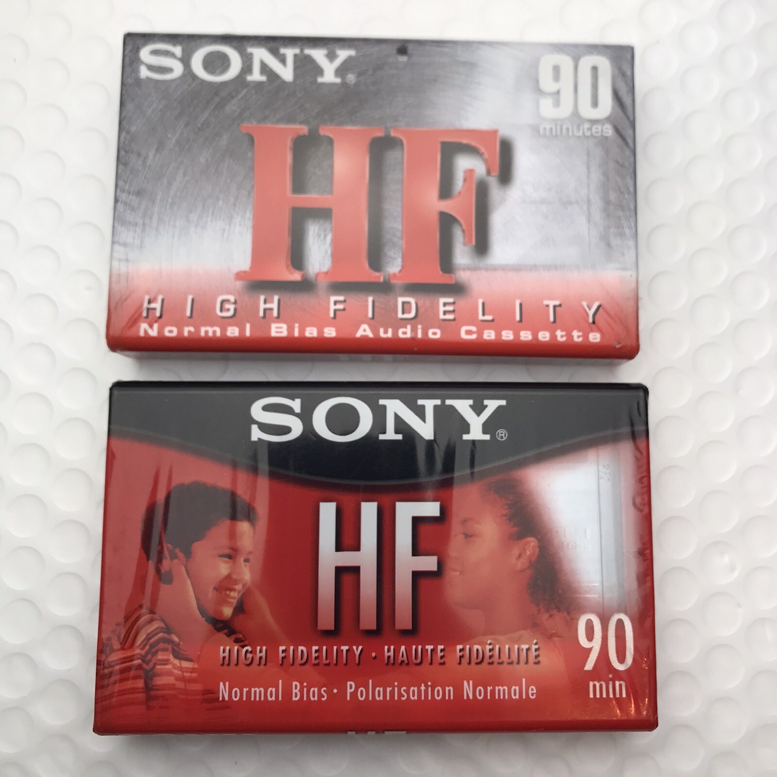Sony HF 90 Normal Bias High Fidelity Blank Audio Cassette Tape Lot Of 2 ...