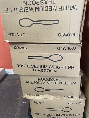 Disposable Plastic Spoons - Medium Weight Spoons 1000 Pack | eBay