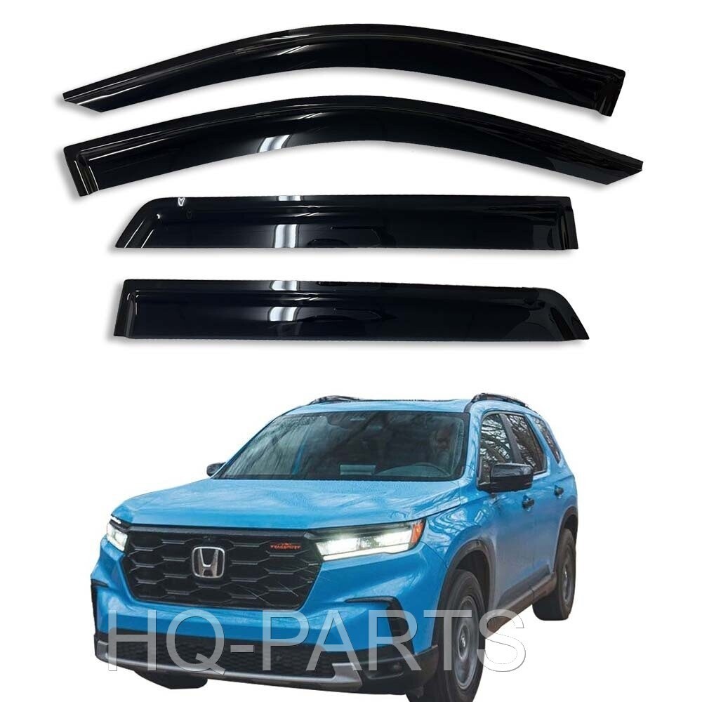 For 23-25 Honda Pilot Smoke Tint Window Visors Sun Wind Rain Guard ...