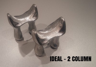 PAIR CAST IRON RADIATOR FEET - FOR OLD RECLAIMED VINTAGE WALL HUNG - 2 ...