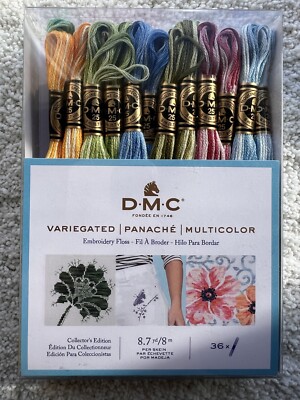 DMC Floss Variegated 36 Skeins 6 Strand Embroidery Thread Collector's ...