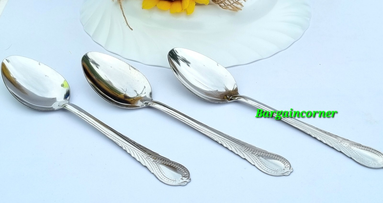 Table Spoons Stainless Steel (KP) Lunch Dinner Spoon Soup Cereal Eating ...