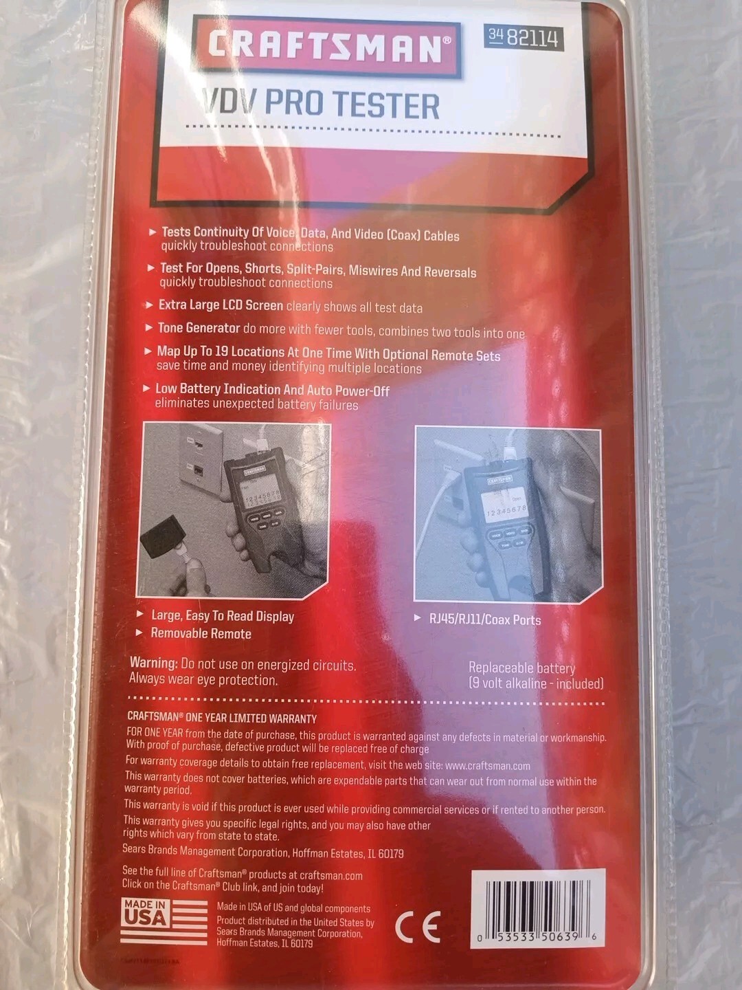 Craftsman 82114 VDV Pro Tester, New, Made In USA | eBay