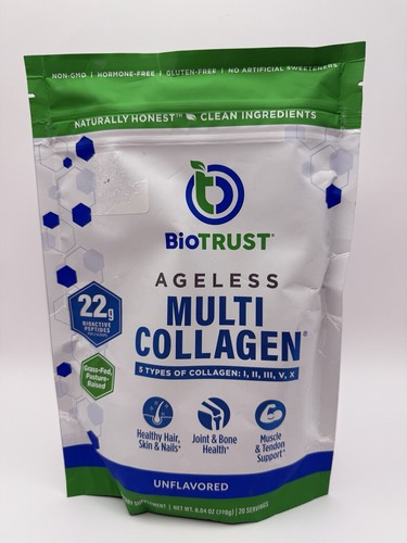 BioTrust Ageless Multi-Collagen Unflavored, 8.04 oz (228 g) 96802960499 ...
