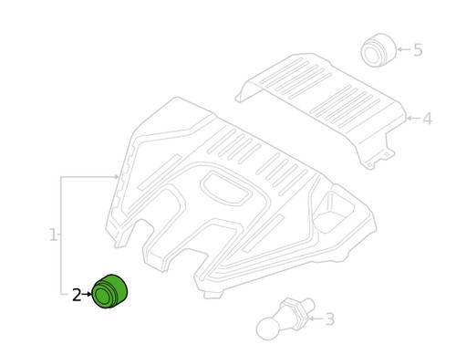 NEW Porsche Panamera 971 Front Engine Cover Mounting Bushing 971103226 ...