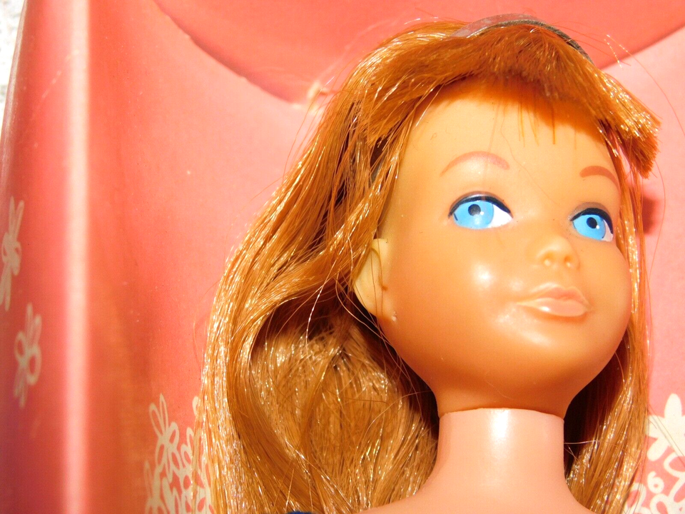 Barbie: VINTAGE Redhead BEND LEG SKIPPER Doll w/Box PINK SKIN! | eBay