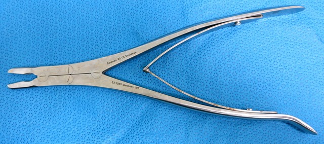 CODMAN 53-1083 STAINLESS 9-1/2" SMITH-PETERSEN LAMINECTOMY RONGEURS ...