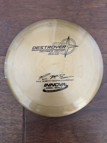 Innova GOLD Paul McBeth Star Destroyer Disc Golf NEW 175 PENNED Limited ...