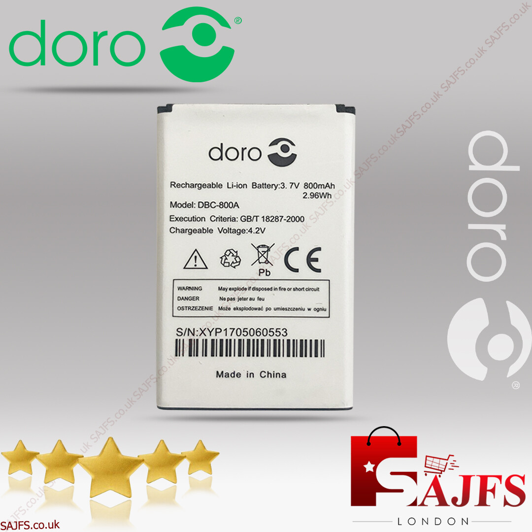 Brand New Original Genuine Battery for Doro Phone Easy 6520 6050 6526 ...