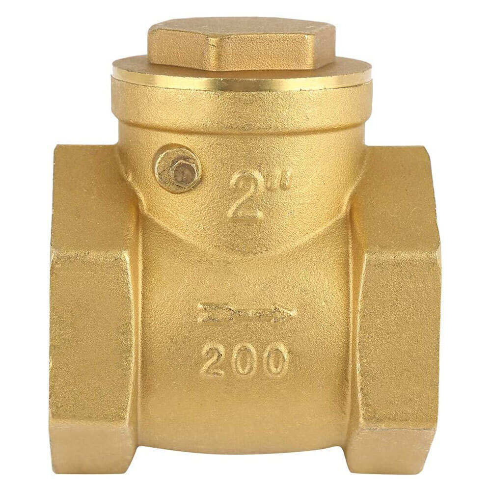 2" Inch Brass Swing IPS Check Valve NPT Threaded Plumbing Fitting 200 ...