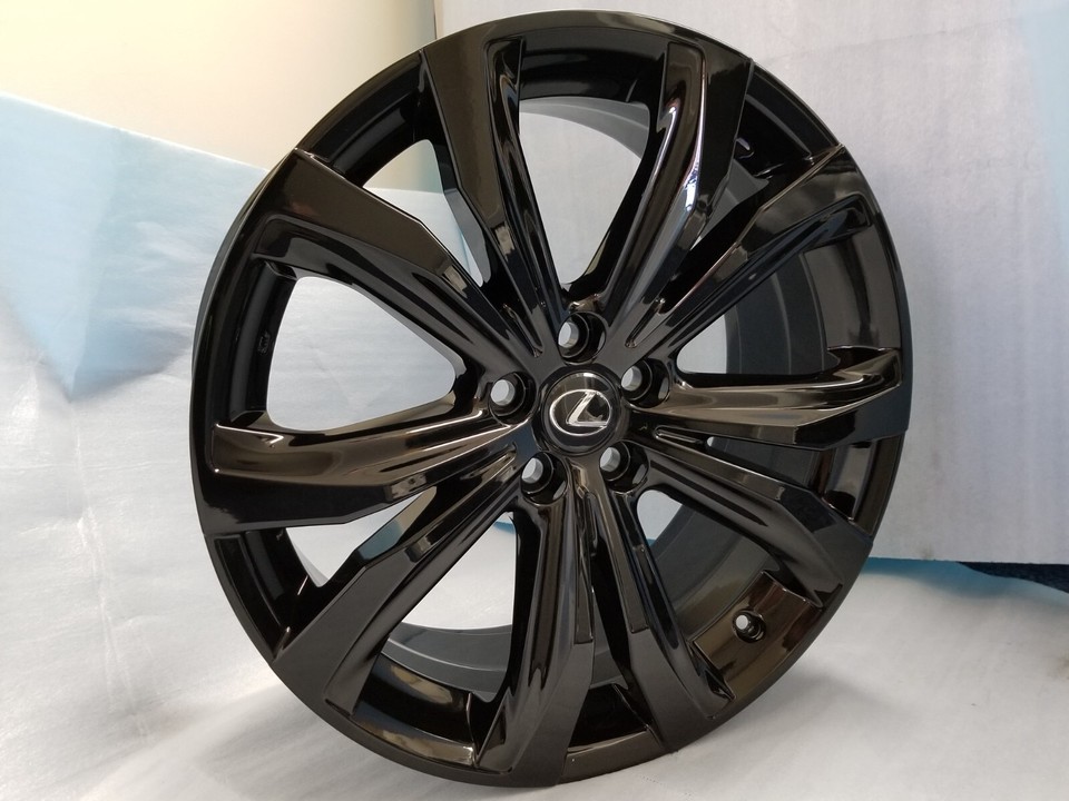 20" Lexus RX350 RX450h RX300 Stock Wheels Black Rims | Genuine OEM
