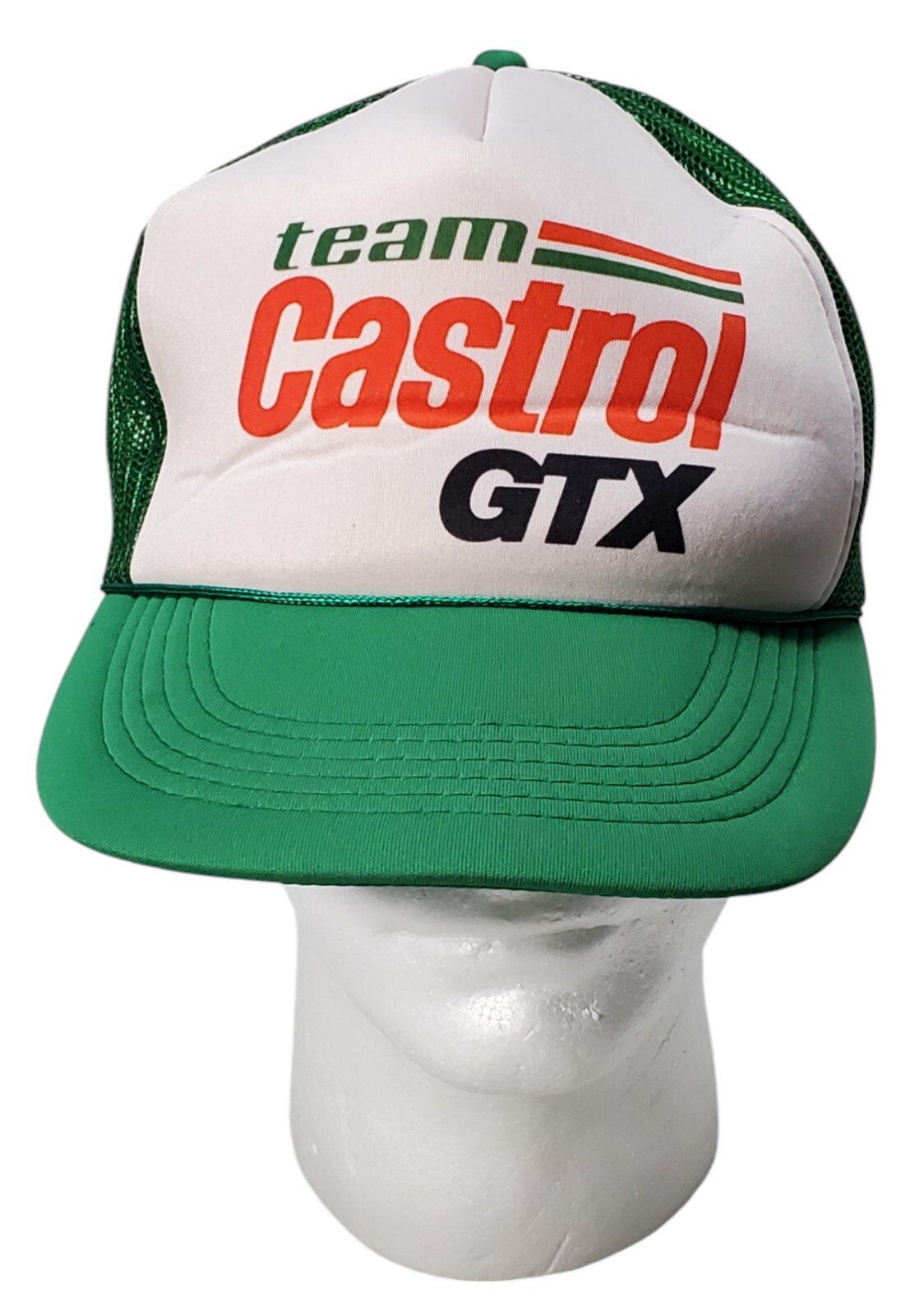 Vintage Team Castrol GTX Racing Mesh Snapback Trucker… - Gem
