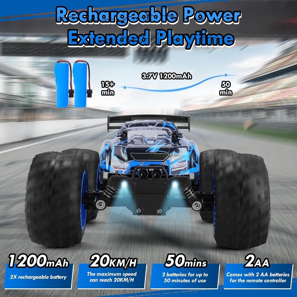 1/14 Brushless RC Cars for Adults Fast 50+ mph, RC Trucks 4x4 Offroad ...