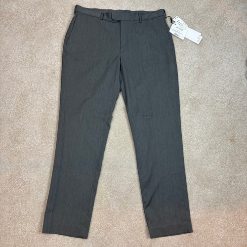 Calvin Klein Men Charcoal Slim Fit Infinite Stretch Dress Pants ...