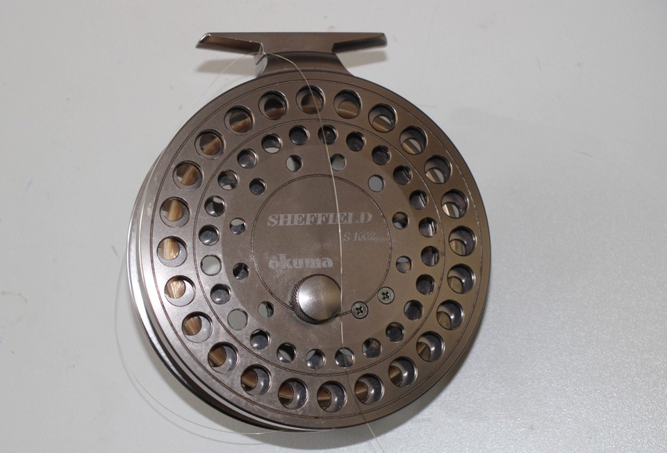 Okuma Sheffield centre pin reel in original pouch | eBay UK