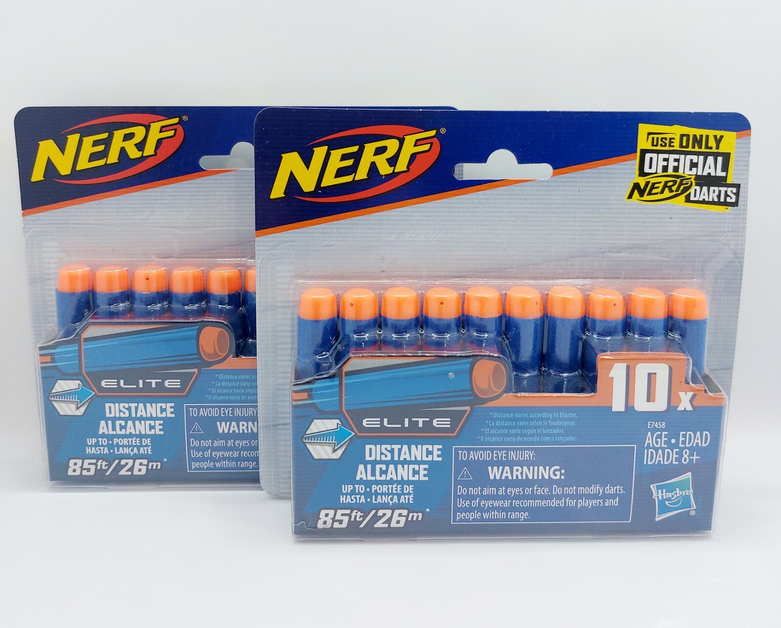 Nerf Official 10 Dart Elite Refill Pack Lot of 2 Packs (20 darts) | eBay