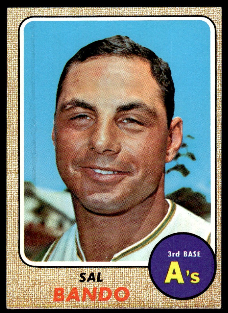 1968 Topps Sal Bando Oakland Athletics #146 Set Break | eBay